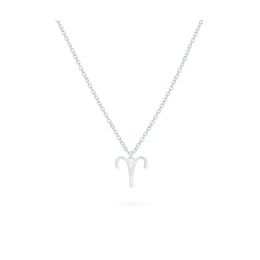 Beka & Bell BEKA&BELL Kette mit Anhänger »925-Sterling Silber Glänzend 42cm Widder« weiß 42cm Wunderschönes Collier mit Sternzeichen Symbol Widder