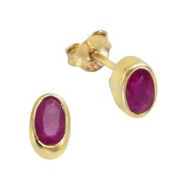 Vivance Paar Ohrstecker &raquo;585/- Gelbgold Rubin&laquo; gelb + rot one-size Klassische Ohrstecker aus 585/- Gelbgold