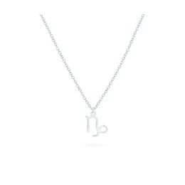 Beka & Bell BEKA&BELL Kette mit Anhänger »925-Sterling Silber Glänzend 42cm Steinbock« weiß 42cm Wunderschönes Collier mit Sternzeichen Symbol Steinbock
