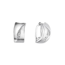 Vivance Paar Ohrstecker »925-Sterling Silber rhodiniert Zirkonia« weiß + weiß one-size Wunderschöne Ohrclip aus 925/- Sterling Silber rhodiniert