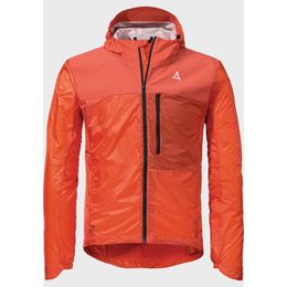 Schöffel SCHÖFFEL Outdoorjacke »Hybrid Jkt Flow Trail M« mit Kapuze 5480 - orange 46 Extrem leicht dank Pertex Quantum