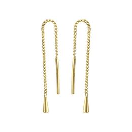 Vivance Paar Ohrhänger »333/- Gelbgold glanz Tropfen« gelb one-size Feine Durchzieh-Ohrringe aus 333/- Gelbgold