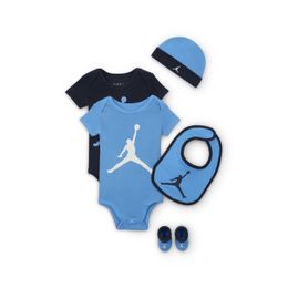 Jordan 5-Piece Core Gift Set fünfteiliges Bodysuit-Set für Babys - Blau