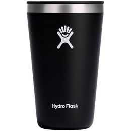 Hydro Flask Coffee-to-go-Becher 16 OZ ALL AROUND TUMBLER, Edelstahl, doppelwandige TempShield™-Vakuumisolierung, schwarz