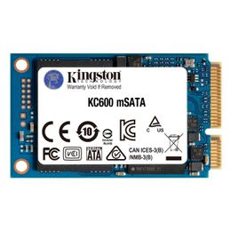 Kingston KC600 mSATA 1TB interne SSD (1 TB) 550 MB/S Lesegeschwindigkeit, 520 MB/S Schreibgeschwindigkeit, blau