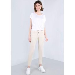 Please Jeans 5-Pocket-Jeans P78A Crinkle Optik, gelb