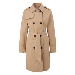 s.Oliver Trenchcoat mit Knopfleiste und Bindegürtel, beige