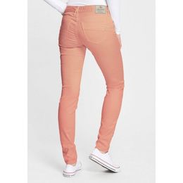 Herrlicher Slim-fit-Jeans TOUCH SLIM SATIN Powerstretch aus Satin, rosa