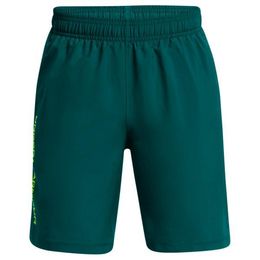 Under Armour - Kid's Woven Wordmark Shorts - Shorts Gr S blau/grün