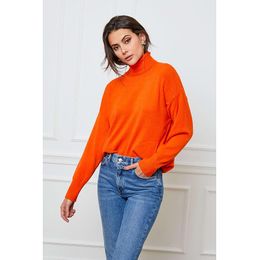 So Cachemire Rollkragenpullover "Elona" in Orange - S