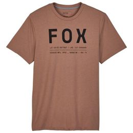 Fox Racing - Non Stop S/S Tech Tee - Funktionsshirt Gr S braun
