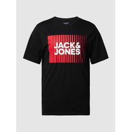 Jack & Jones T-Shirt mit Label-Print Modell 'CORP'