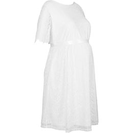 bonprix Umstands-Hochzeitskleid aus Spitze, Kurzarm