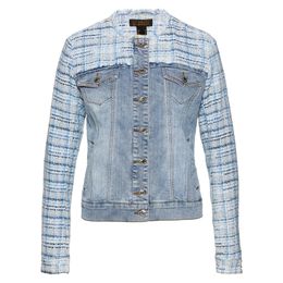 bonprix Jeansjacke mit Tweed