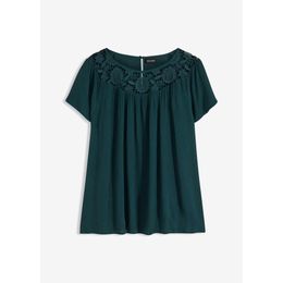 bonprix Bluse mit Spitze