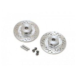 Boomracing Modellbausatz Stainless Steel Cross Drilled & Slotted Brake Disc 12mm Hex (2)
