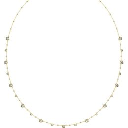 Swarovski Kette mit Anhänger Imber, Rundschliff, 5680091, mit Swarovski® Kristall, gelb|goldfarben|weiß