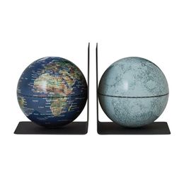 Troika Globus Globen-Set mit Buchstützen aus Metall BOOKGLOBE