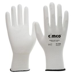 CIMCO Arbeitshandschuhe CIMCO Skinny Soft White 141265 Nylon Arbeitshandschuh Größe (Handschuh