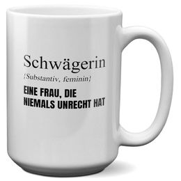 22Feels Tasse Schwägerin Geschenk Hochzeit Idee Frauen Weihnachten Geburtstag Haferl