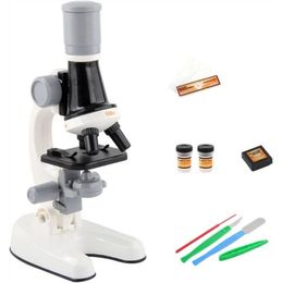 XDOVET Kinder Mikroskop Kit Spielzeug mit 100X 400X und 1200X Tier Kindermikroskop
