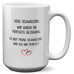 22Feels Tasse Schwägerin Geschenk Hochzeit Idee Frauen Weihnachten Geburtstag Haferl