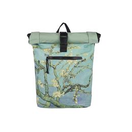 NEW REBELS Fahrradrucksack Roll Up RollTop Kurier Rucksack New York Almond Blossom