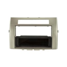 tomzz Audio Radioblende passt für Toyota Corolla Verso ZER/ZZE 2004-2009 silber Autoradio