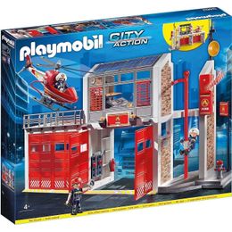 Playmobil® Konstruktions-Spielset City Action Große Feuerwache mit Soundeffekten