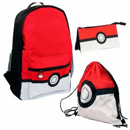 POKÉMON Kinderrucksack Rucksack Set zur Auswahl Pokeball Motiv Pokemon Kinder Tasche