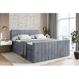 ALTDECOR Boxspringbett EDITA-Z KING (Multipocket-Matratze H4 und H3 Matratze Bonellfederung Topper Kopfteil)