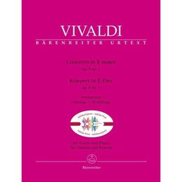 Bärenreiter Konzert für Violine und Klavier E-Dur op. 8/1 "Frühling" - Antonio Vivaldi, Geheftet