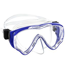 CoolBlauza Schwimmbrille Taucherbrille Kinder mit Nasenschutz Anti-Fog Schwimmbrille Kinder