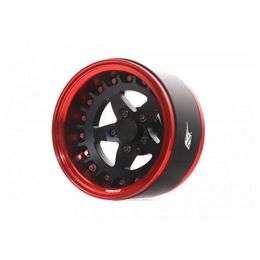 Boomracing Modellbausatz ProBuild 1.9" SS5 Adjustable Offset Aluminum Beadlock Wheels (2) Red/M