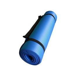 Softee Yogamatte Jute-Yoga-Matte Softee Fitness Matrixcell Blau (120 x 60 cm)