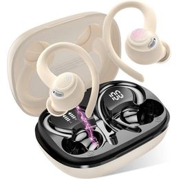 Jesebang 8 Stunden Akkulaufzeit pro Ladung bieten In-Ear-Kopfhörer (mit 13-mm-Dynamiktreiber und Touch-Oberfläche für mühelose Musiksteuerung