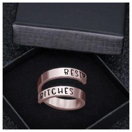 Eyecatcher Fingerring Offener Freundschaftsring Statement Ring Beste Freunde Rosé Onesize