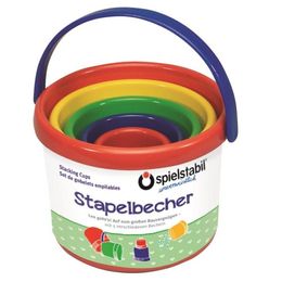 Kiids Einwegbecher Spielstabil Stapelbecher-Set 5-teilig