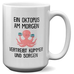 22Feels Tasse Oktopus Süßes Tier Spruch KaffeeGeschenk Arbeitskollege Büro Humor