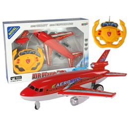 LEAN Toys Spielzeug-Flugzeug Flugzeug RC ferngesteuert Fahrzeug Flieger Modell Spielzeug Lichter