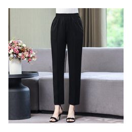 ZWY Loungepants Eisdünne lockere Oversized Freizeithose mit hohem Bund