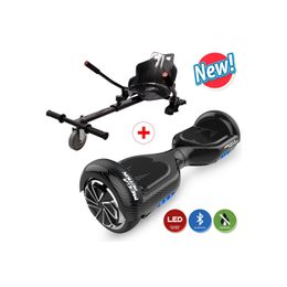 HITWAY Balance Scooter 6.5 Zoll Hoverboards Hoverkart Mit Sitz und Bluetooth und LED-Blitz