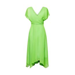 Esprit Maxikleid Chiffon-Maxikleid mit V-Ausschnitt