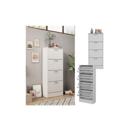 Oskar-Store Schuhkipper Georg Wei&szlig;, 63 x 150 cm, Schuhschrank mit 4 F&auml;cher, modern