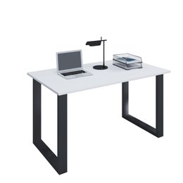 PKline Schreibtisch Computer PC Laptop Tisch Arbeitstisch Bürotisch Computertisch weiß