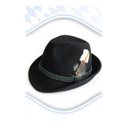 Damen Tiroler Hut schwarz
