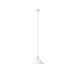 Brilliant Lampe Logo Pendelleuchte 35cm weiß 1x A60, E27, 60W, geeignet für Normallampen (nicht enthalten) In der Höhe einstellbar / Kabel kürzbar