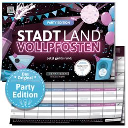 Stadt Land Vollpfosten - Denkriesen - Stadt Land Vollpfosten® - Party Edition "Jetzt geht's rund" (Spiel)