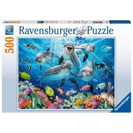 RAVENSBURGER VERLAG Delfine im Korallenriff (Kinderpuzzle)