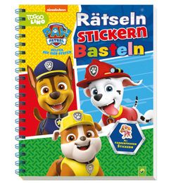 PAW Patrol - Rätseln Stickern Basteln - Schwager & Steinlein Verlag, Kartoniert (TB)